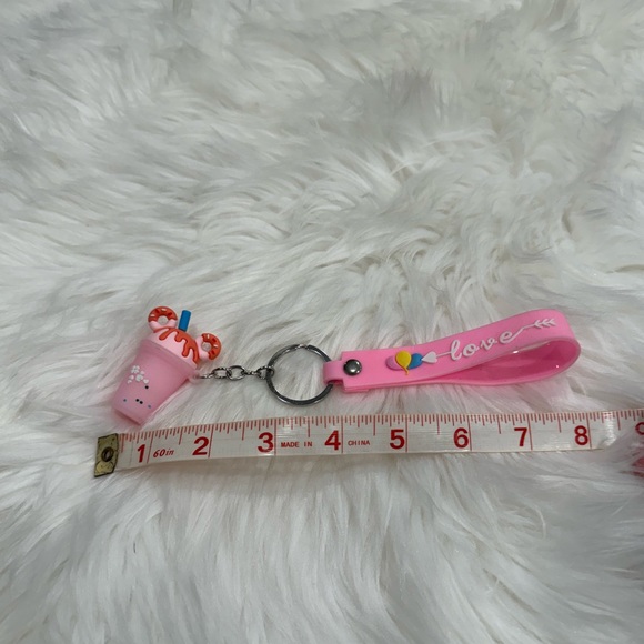 Disney | Accessories | Disney Mickey Pink Bubble Tea Cup Shape Keychain ...